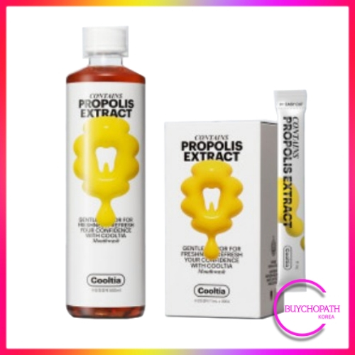 [Cooltia] Gargle Propolis Mouthwash 500ml, Stick Gargle 1 box (30p ...
