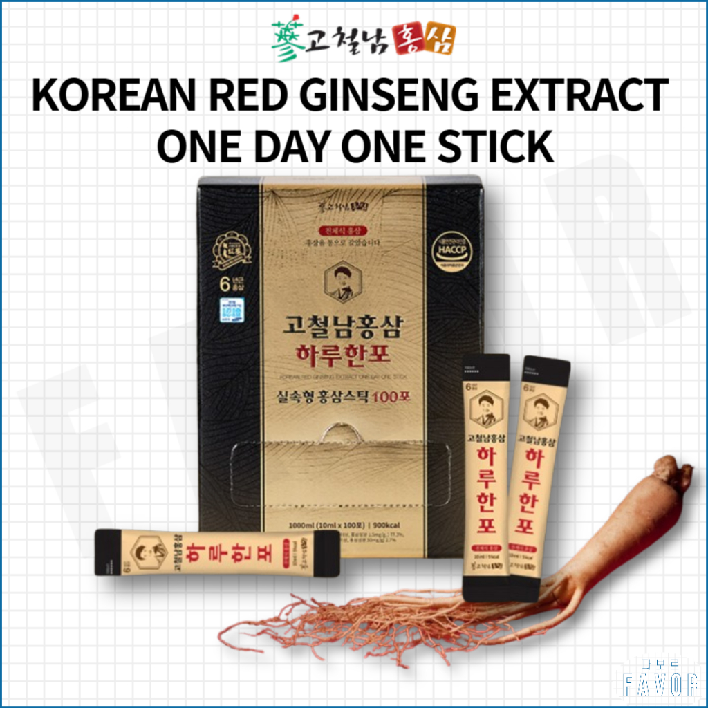 KOREAN RED GINSENG EXTRACT ONE DAY ONE STICK Gocheolnam Ginseng Whole ...
