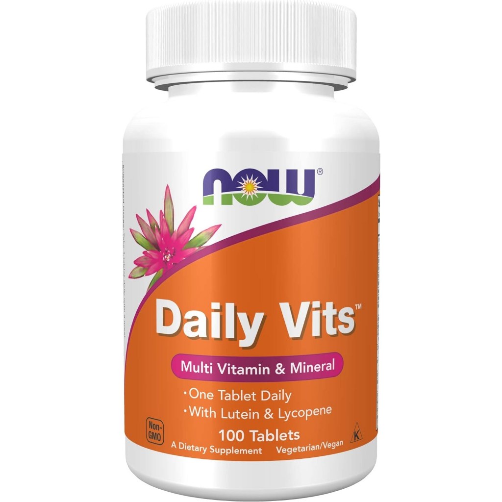 Now Foods Daily Vits Multivitamin & Mineral Tablets - 100 Tablets, Pack ...