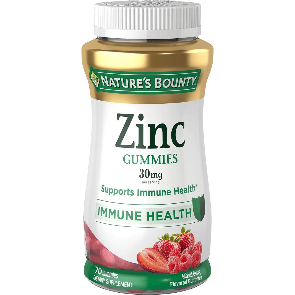 Nature's Bounty Zinc 30mg 70 Mixed Berry Flavored Gummies | Shopee Malaysia