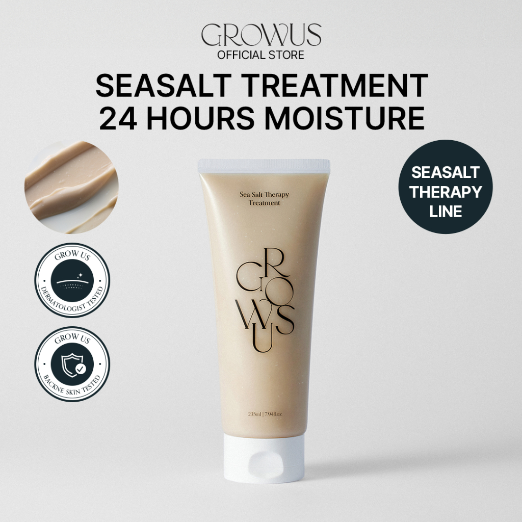 [GROWUS Official] Seasalt Therapy Treatment 235ml, Deep Scalp Cleansing, Mineral-Rich Sea Salt ...