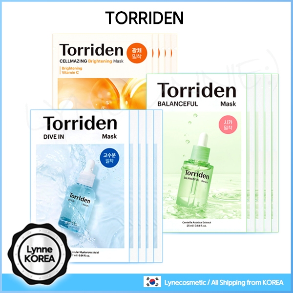 [1/3P] Torriden BALANCEFUL Cica Facial Sheet Masks / Vitamin C ...