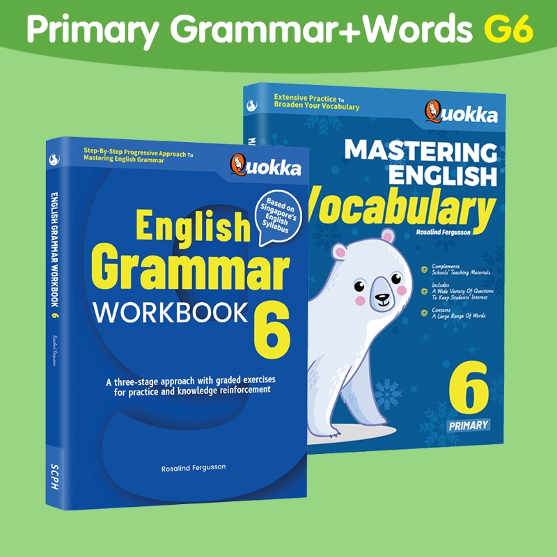 PSLE Primary English Grammar+Words Vocabualry G6P6 /Grammar in Use ...