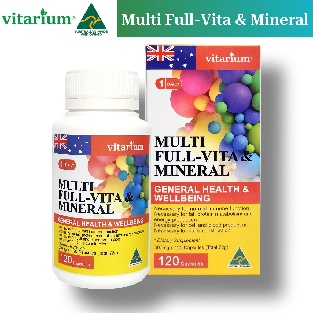 Vitarium Multivitamin Full-Vita & Mineral Daily Health Immune 120 ...