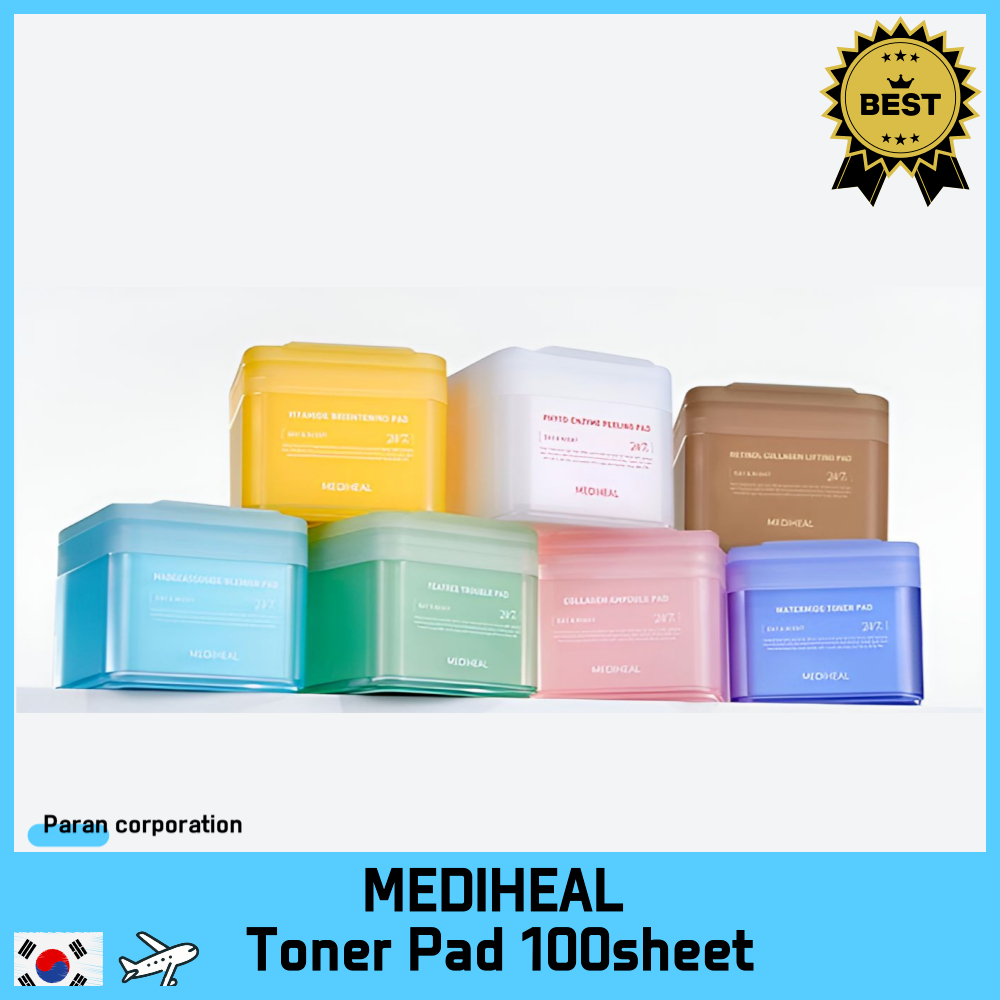 [MEDIHEAL] Toner Pad 7 Types 100sheet Madecassoside / TeaTree ...