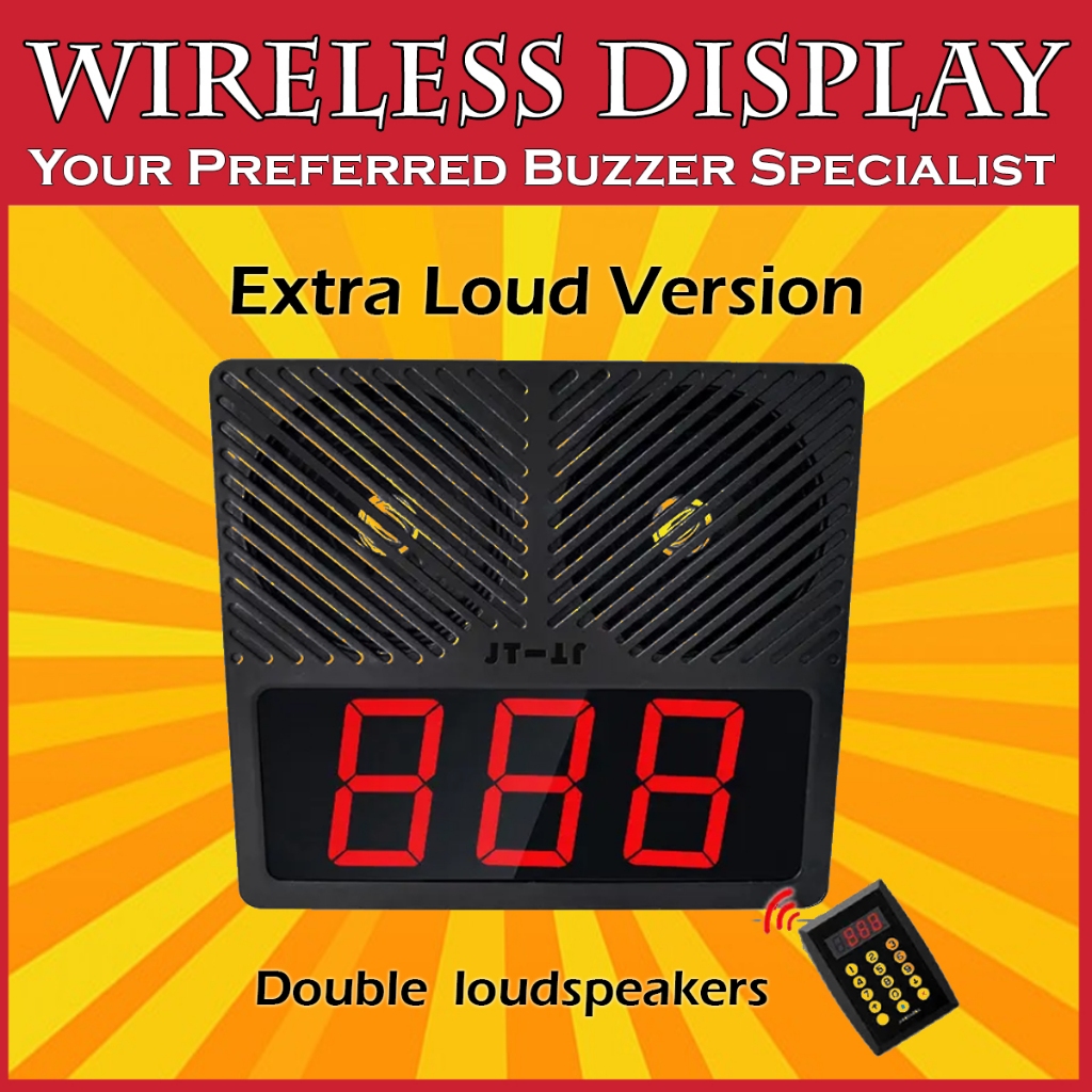 Loud Type Wireless Queue Management System 3 Digit Digital Call System ...
