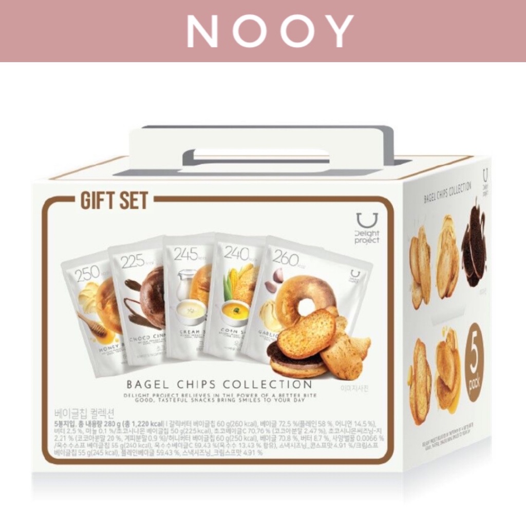 [Olive Young] Korea Delight Project Bagel Chips Collection 5Flavors Low ...