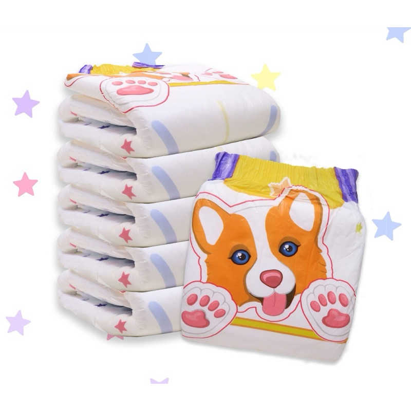 Abdl Adult diaper (2pcs sample) Corgi | Shopee Malaysia