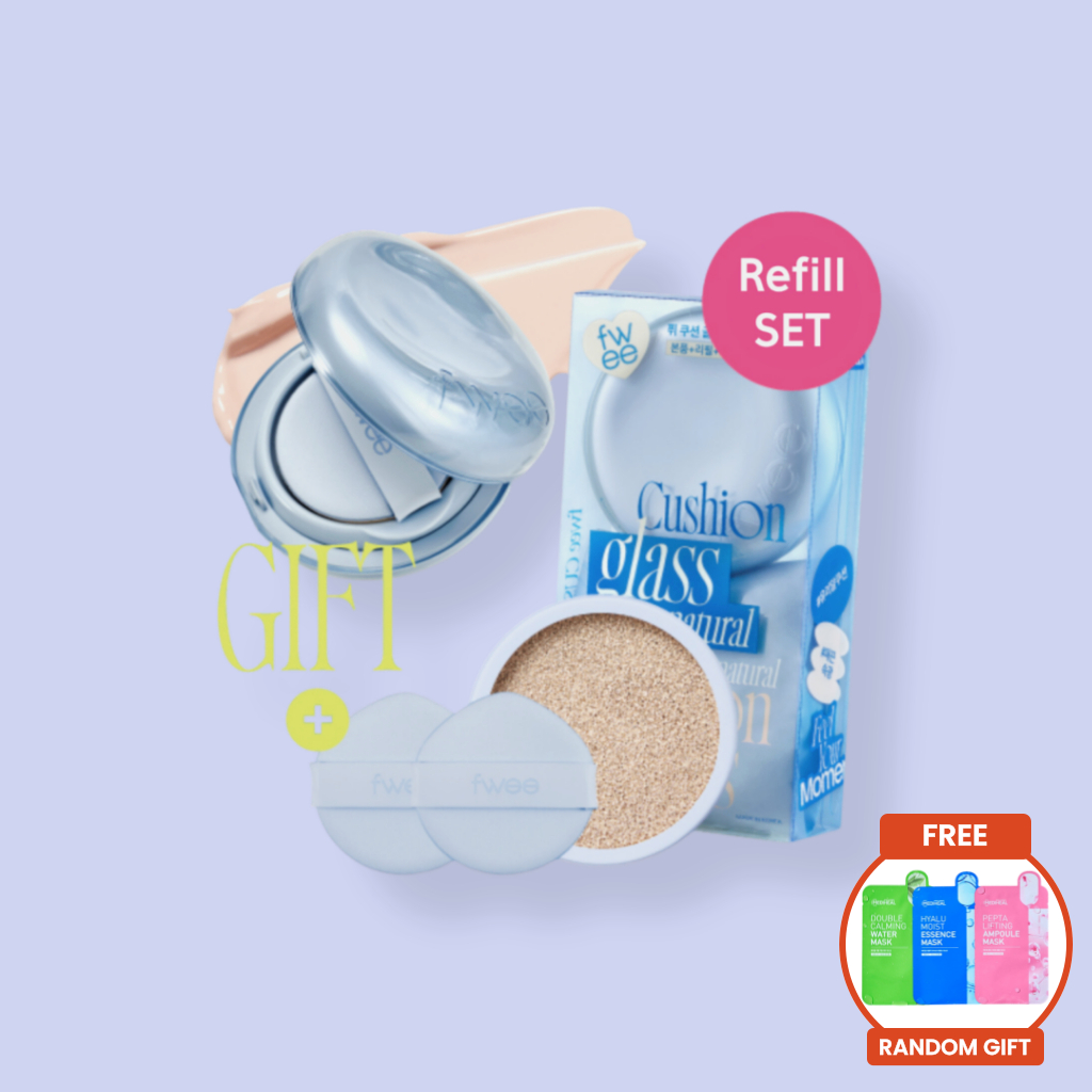 [fwee] Cushion Glass Natural 01 Fair Glass 13g(+Refill/Puff 2p ...