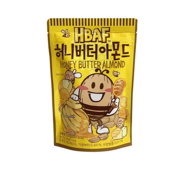 Korean HBAF Honey Butter Almond 40g/120g | Shopee Malaysia