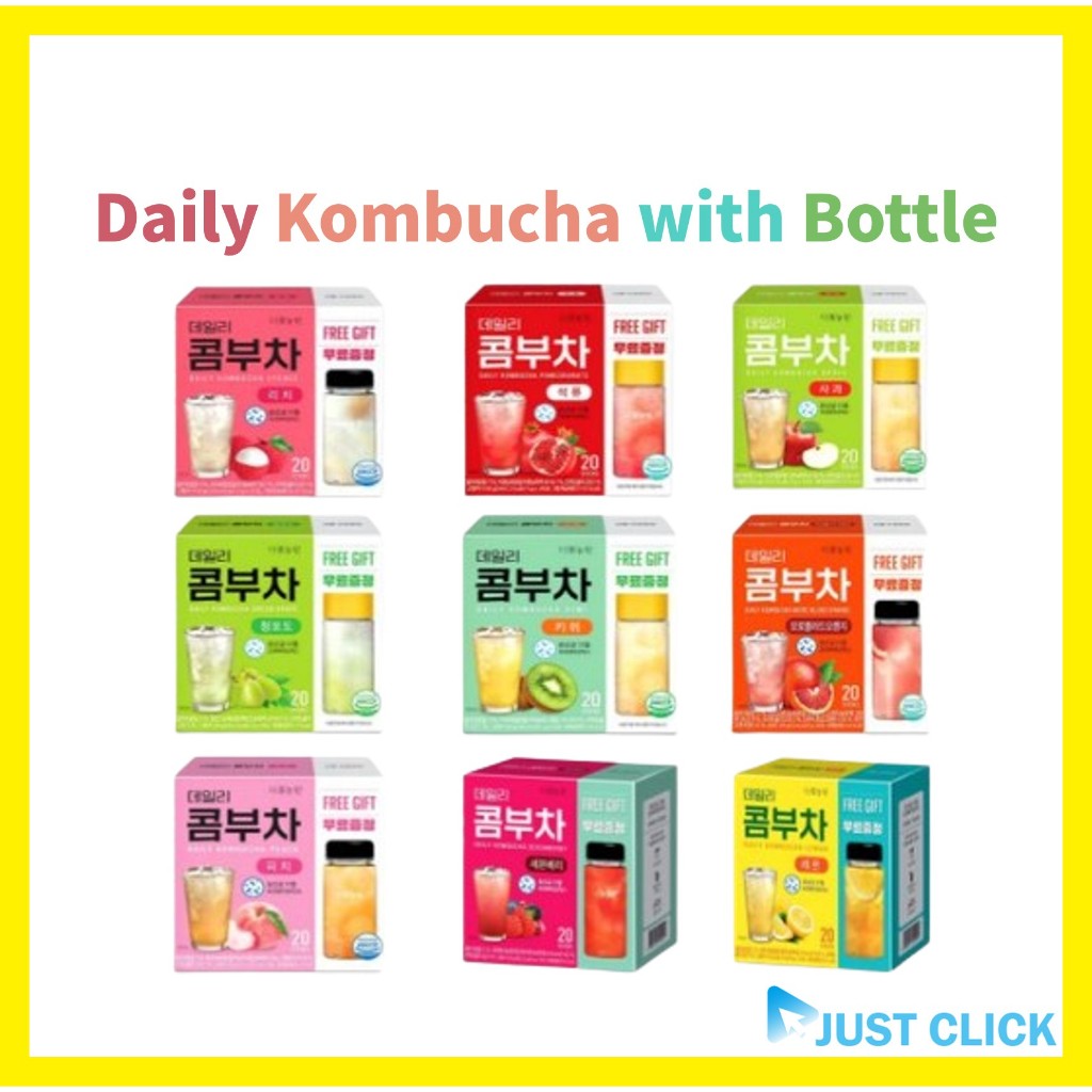 Daily Kombucha (5 g × 20sticks) Slimming tea Bottle Included [380 ml ...