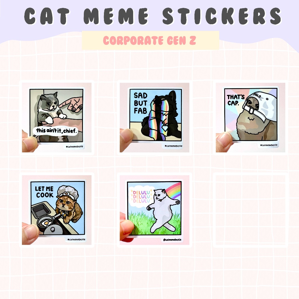 "corporate gen z" corporate cat meme stickers | Shopee Malaysia