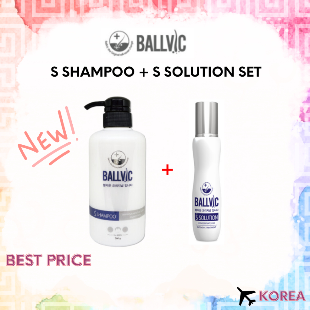 [Ballvic] S Shampoo + S Solution SET / Seborrheic Scalp / for Men Hair ...