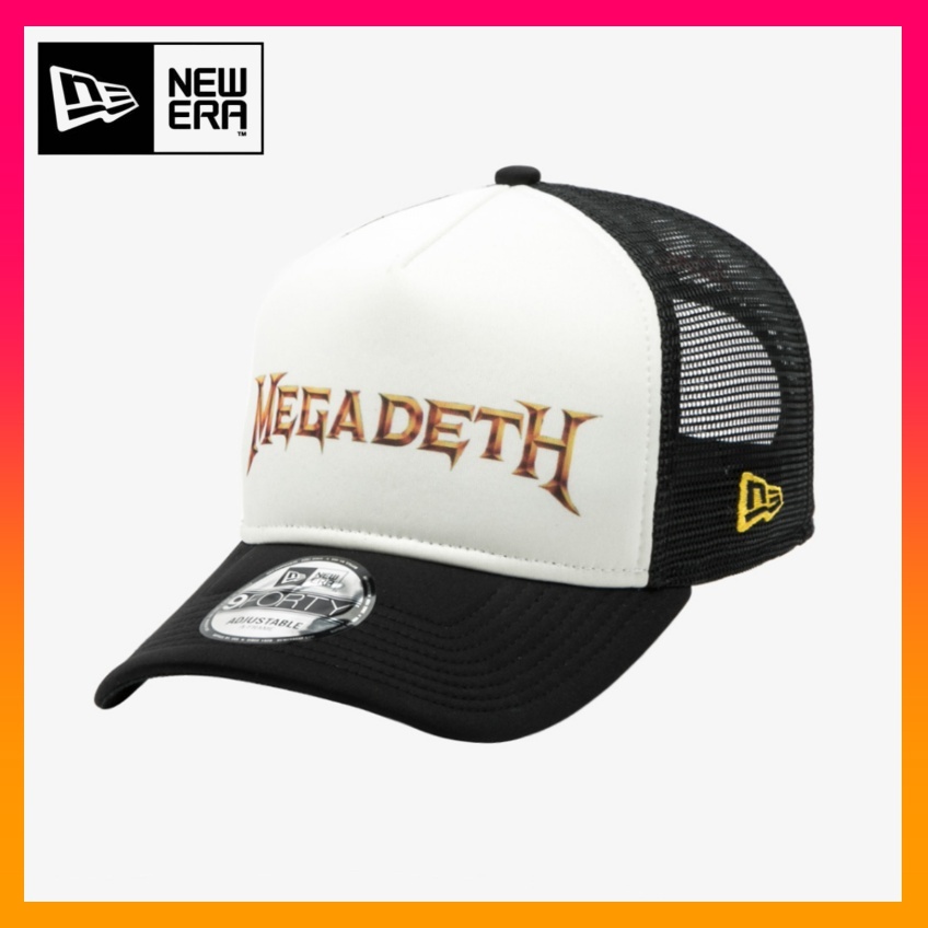 NEWERA Megadeth A-Frame Trucker Ball Cap White/Black (2025New) | Shopee ...