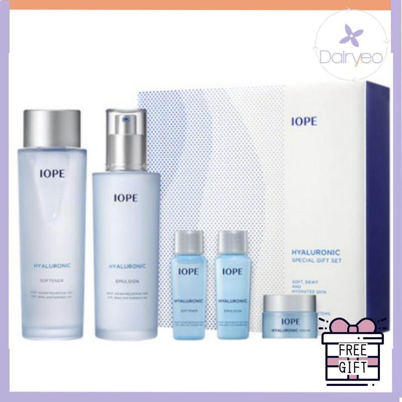 IOPE Hyaruronic Special Set (softener+emulsion) Korean cosmetics a ...