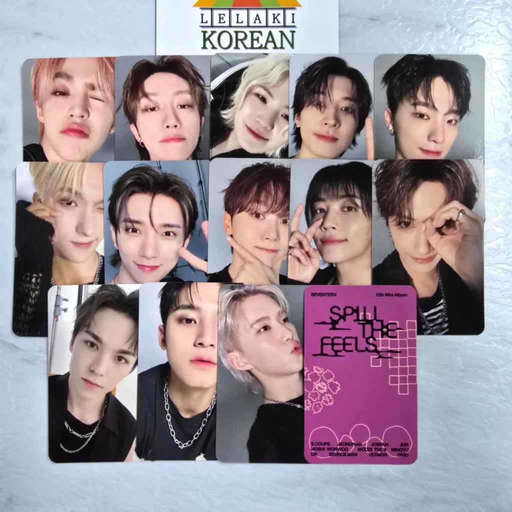 Seventeen SPILL THE FEELS Olive Young POB Photocard | Shopee Malaysia