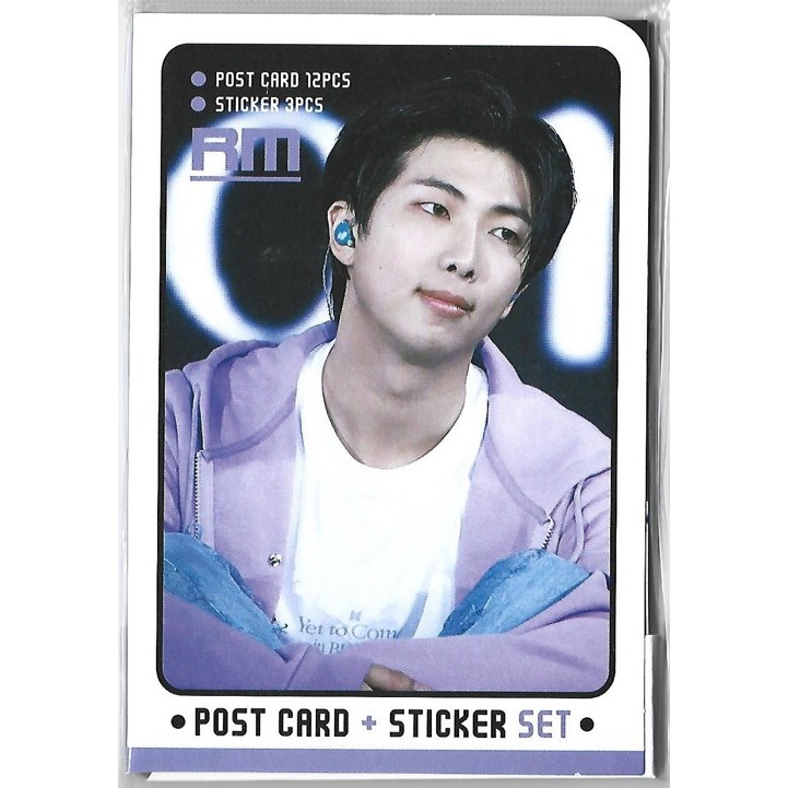 BTS RM [Post Card 12P/ Sticker 3P Set] K-POP | Shopee Malaysia