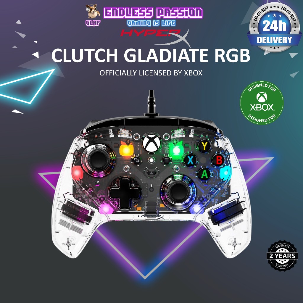 HyperX Clutch Gladiate RGB Xbox Wired Controller | Shopee Malaysia