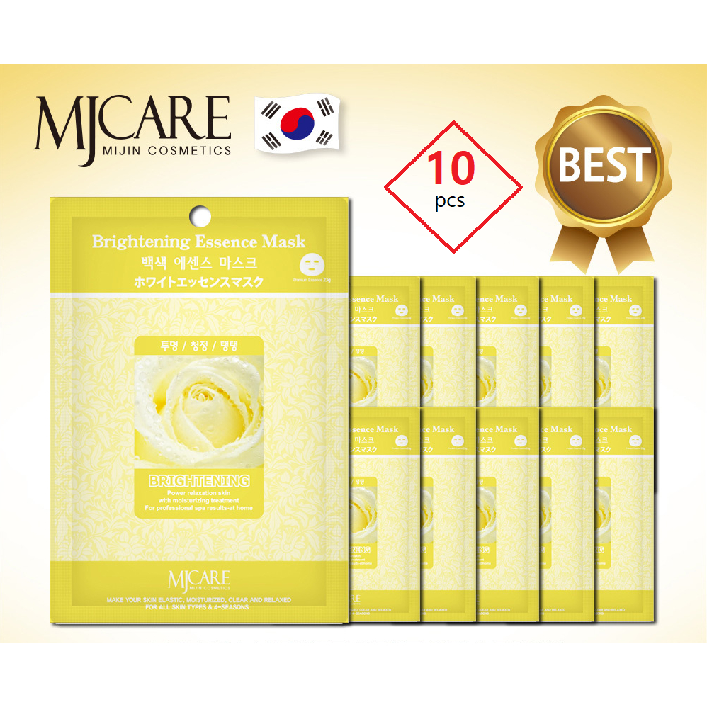 Essence Mask Pack White (White Rose) 10 sheets x 23g Transparent ...