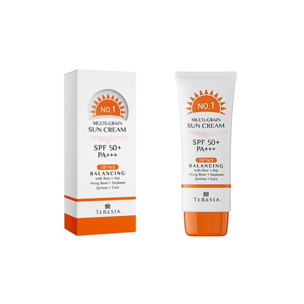 [TERESIA] MULTI GRAIN SUN CREAM SPF 50+ PA+++ | Shopee Malaysia
