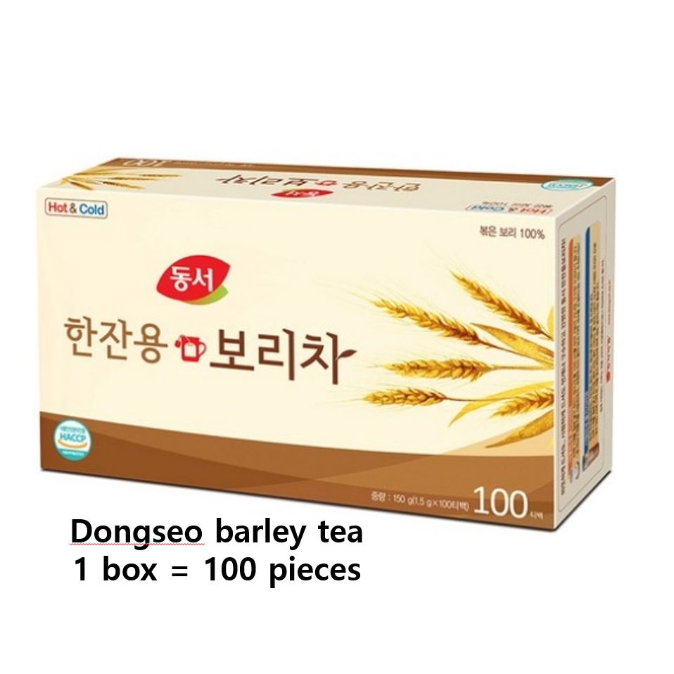 Korean Dongseo Hanjanyong Barley Tea 1.5g 100 pieces 1 box | Shopee ...