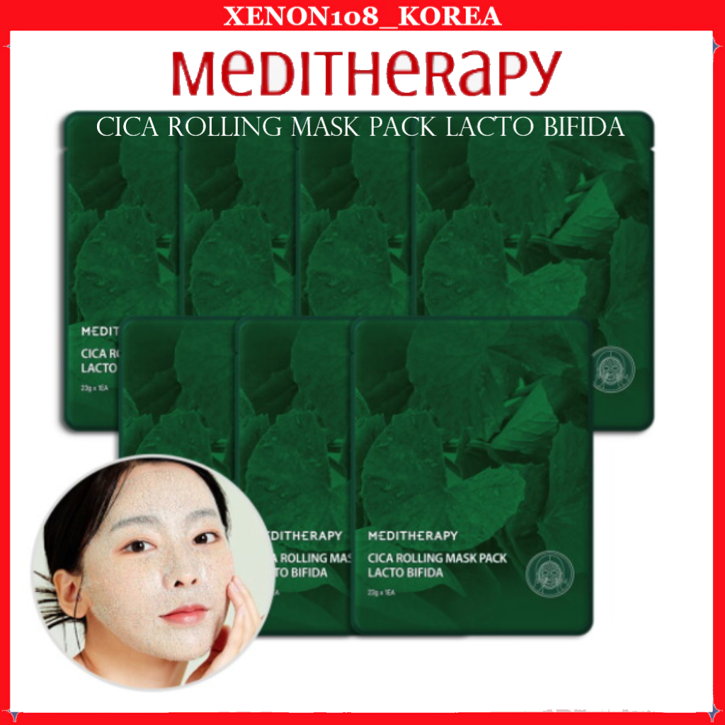 [MEDITHERAPY] CICA Pore Tightening Mask Pack (CICA Rolling Mask Pack Lacto BIFIDA) / 1 Box(7 ...
