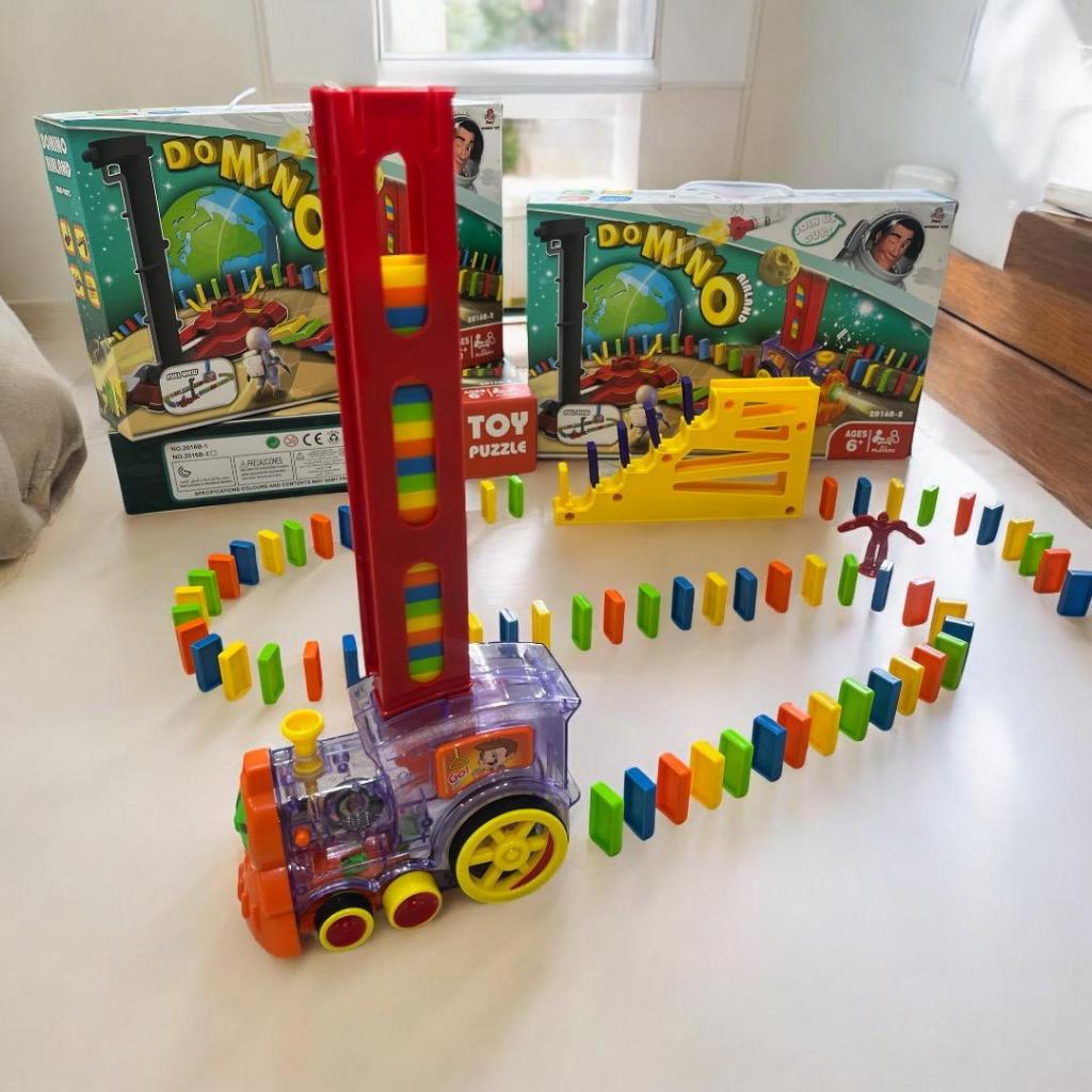 120PCS Automatic Domino Train Set - Educational Toys for Kids ...