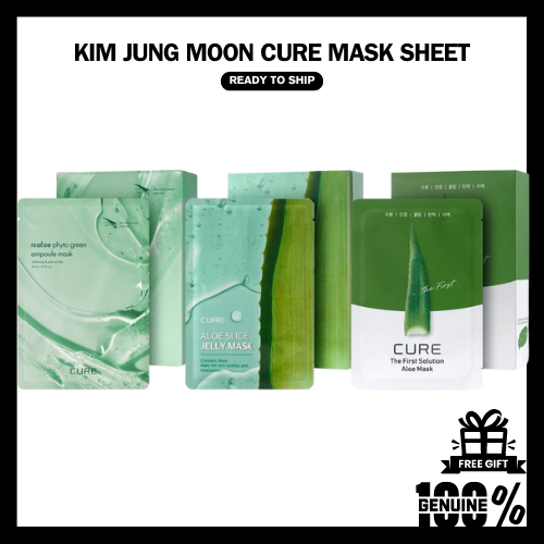 KIM JUNG MOON ALOE CURE 3 Types Face Mask Sheet [The First Solution ...