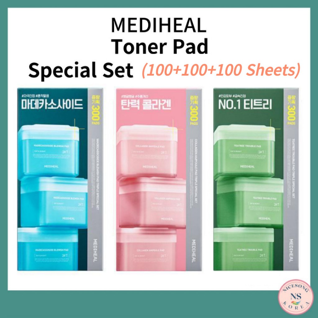 [Mediheal]Mediheal Toner Pad Special Set(100+100Refill) | Shopee Malaysia