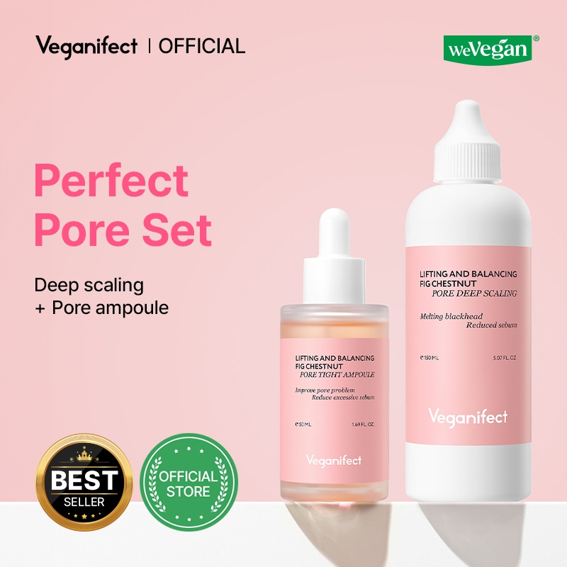 [Veganifect] Perfect Pore Set (Deep Scaling 150ml+ Pore Ampoule 50ml / Fig Chestnut / Blackhead ...
