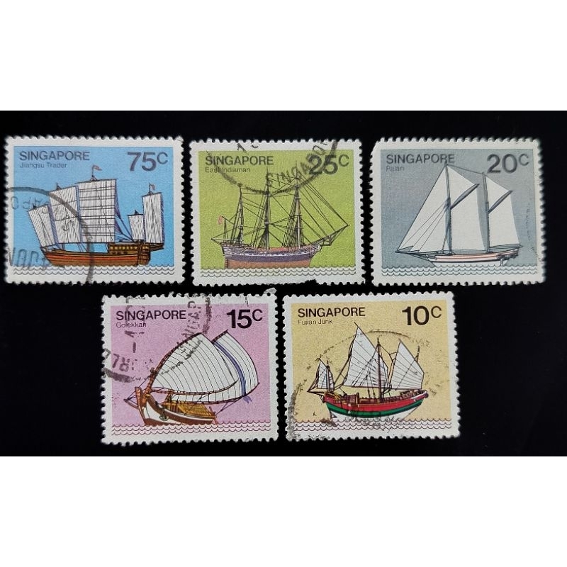 Setem Singapore 1980 Ships (5V) | Shopee Malaysia