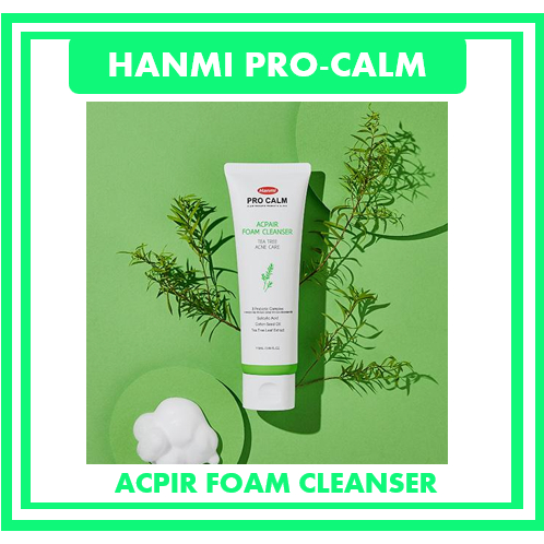 HANMI PRO-CALM Acpair Foam Cleanser [Free Mini Sample Included] Functional Acne-Calming Cleanser ...