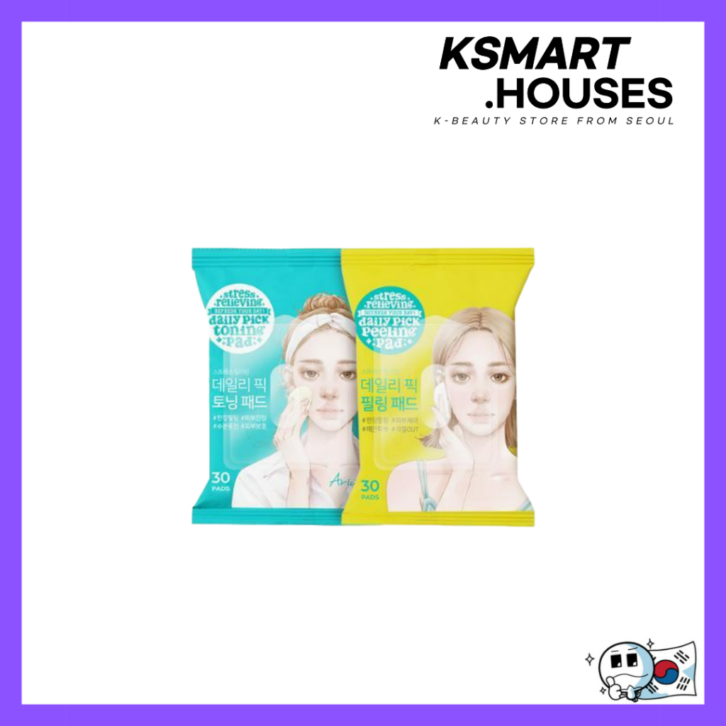 Ariel Stress Relieving Daily Pick Pad [Peeling/Toning] Choose 1 of 2 ...