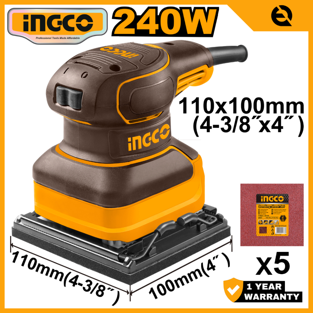 INGCO 240W CORDED PALM SANDER | ELECTRIC | PS2416 | Shopee Malaysia