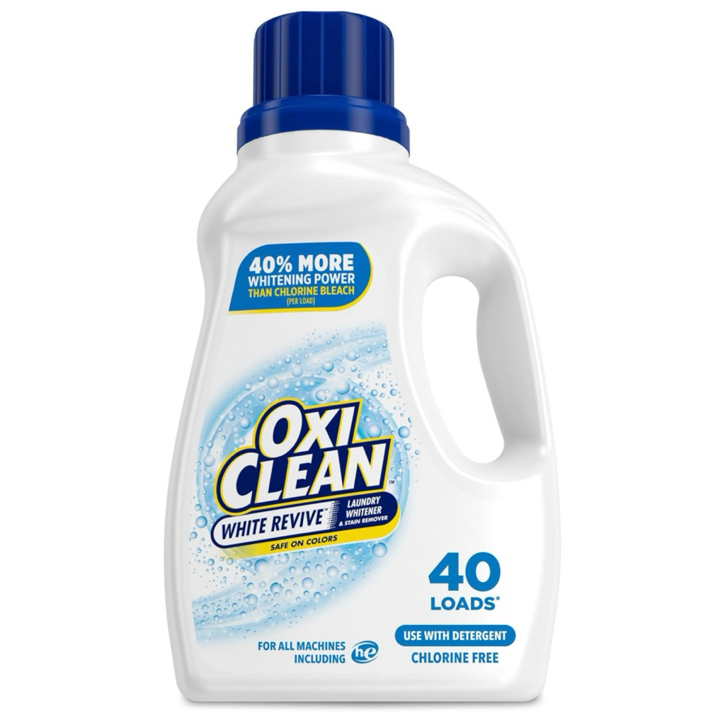 OxiClean White Revive Laundry Whitener and Stain Remover Liquid, 50 fl ...