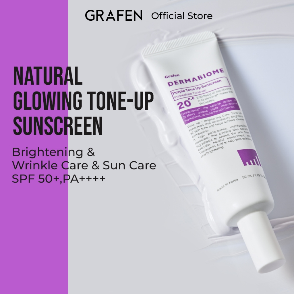 [GRAFEN] DERMABIOME Purple Tone-up Sunscreen 50ml [SPF50+ , PA ...