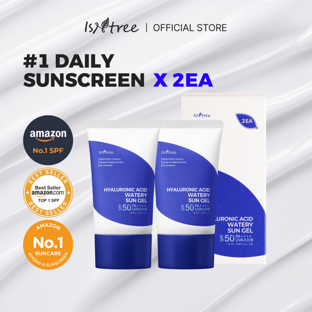 Isntree Hyaluronic Acid Watery Sun Gel 50ml 2ea | Shopee Malaysia