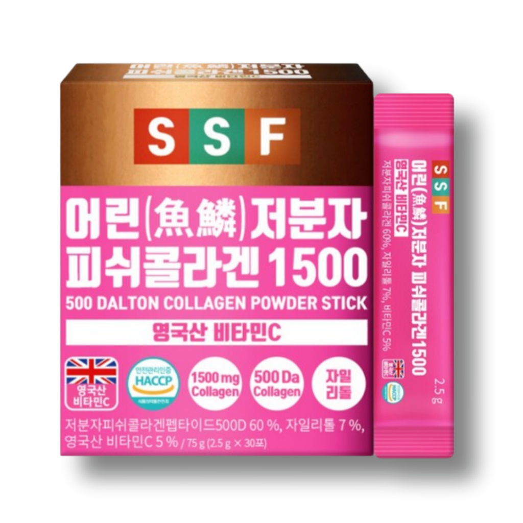 SSF Fish Collagen Powder Stick 500 Dalton - 1500mg Low Molecular ...