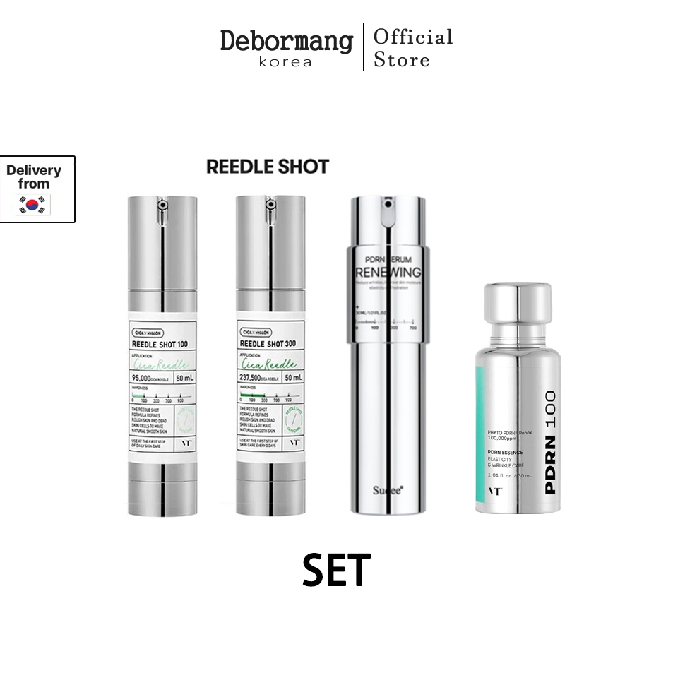 [VT Cosmestics]Reedle Shot100/300/700+PDRN essence 100 30ml SET ...