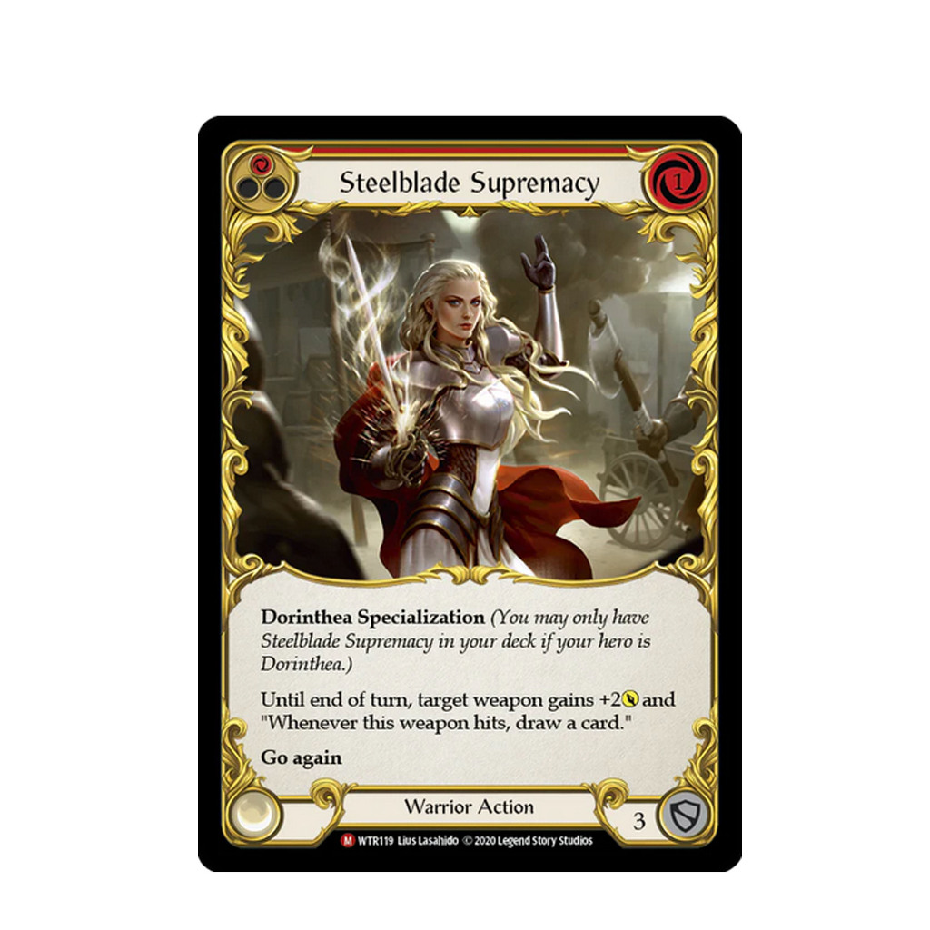 Flesh and Blood - Steelblade Supremacy Card (Welcome to Rathe Unlimited ...