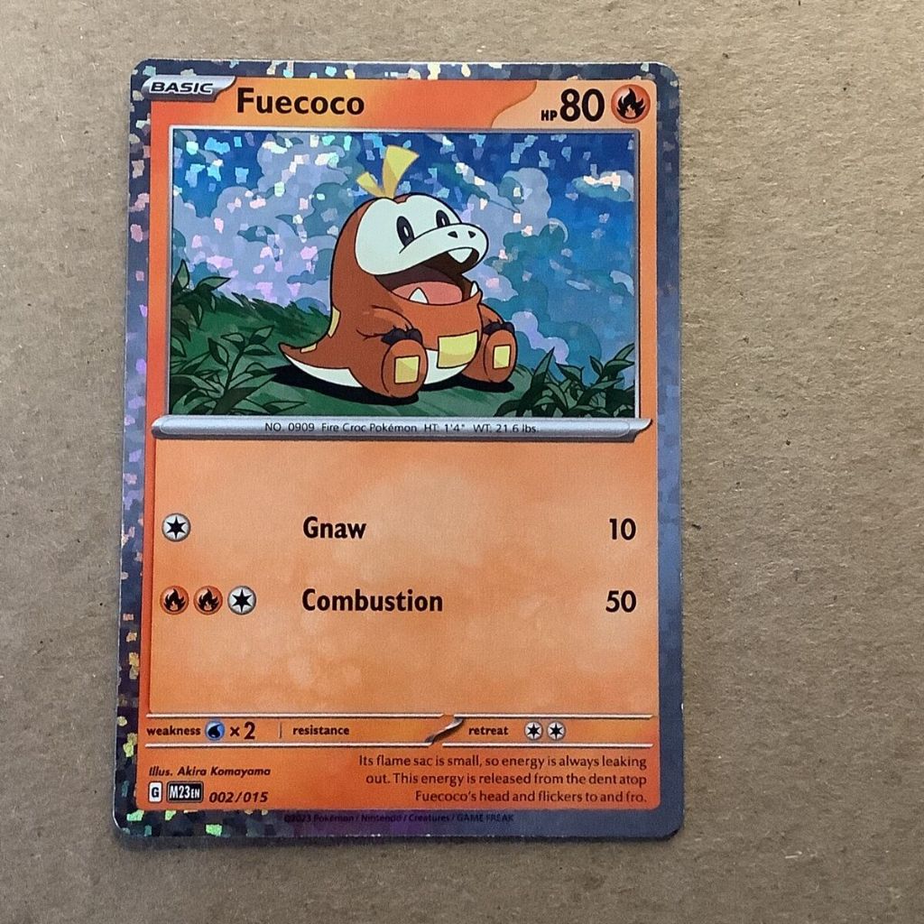 Pokemon Card -Fuecoco - 002/015 - Holo | Shopee Malaysia