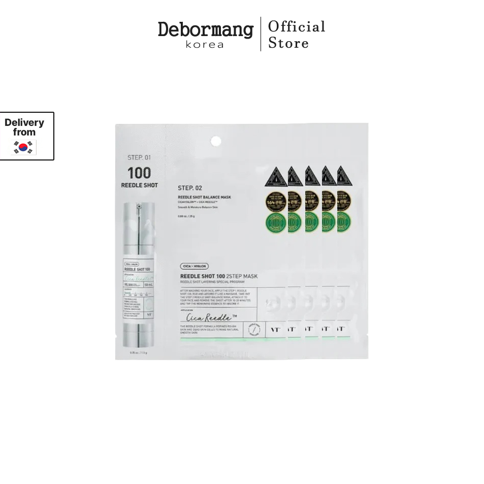 VT Reedle Shot 100 2step Mask 5ea/10ea | Shopee Malaysia
