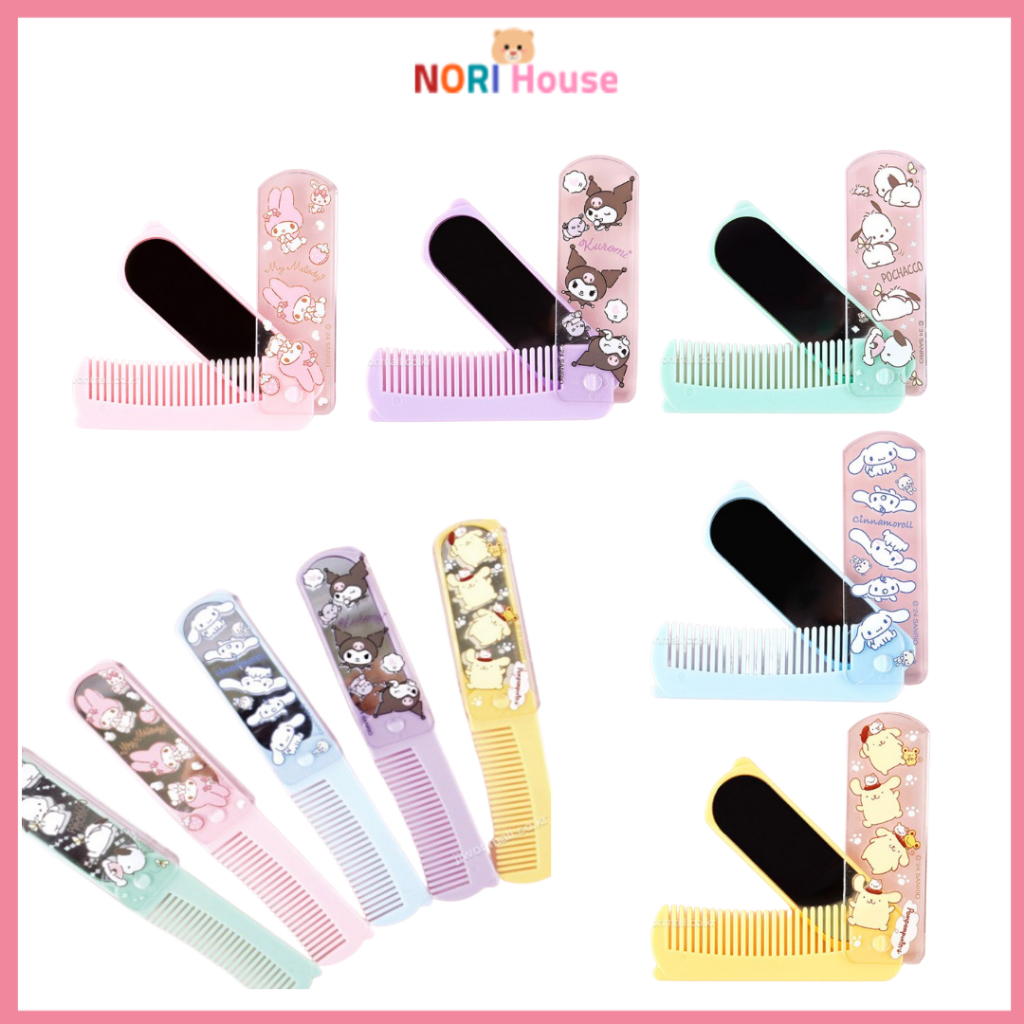 Sanrio Folding Comb and Mirror Set Kuromi Pochacco My Melody ...
