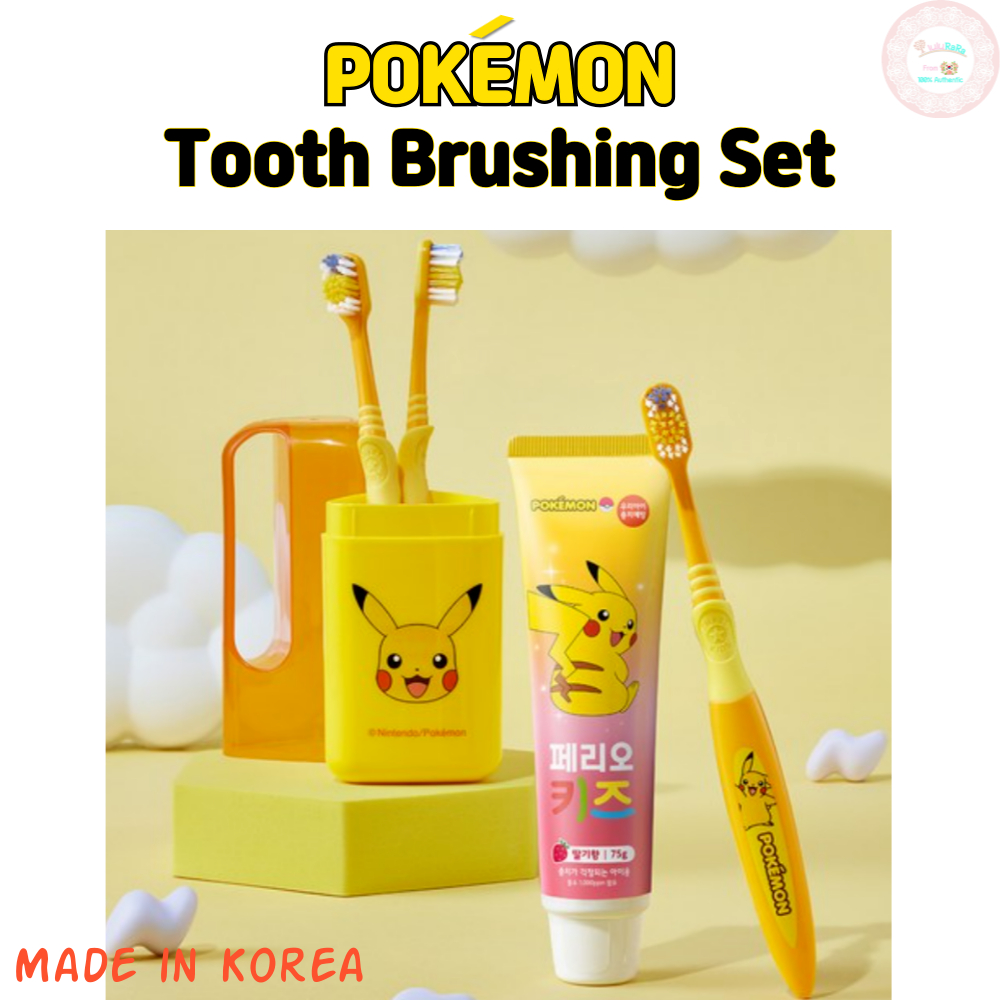 Pokémon Toothbrush & Toothpaste Set Kids Manual Toothbrush Kids ...