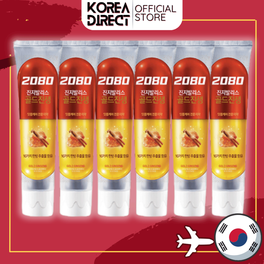 2080 Gingivalis Gold Ginseng Toothpaste 6 tubes, 12 tubes | Shopee Malaysia