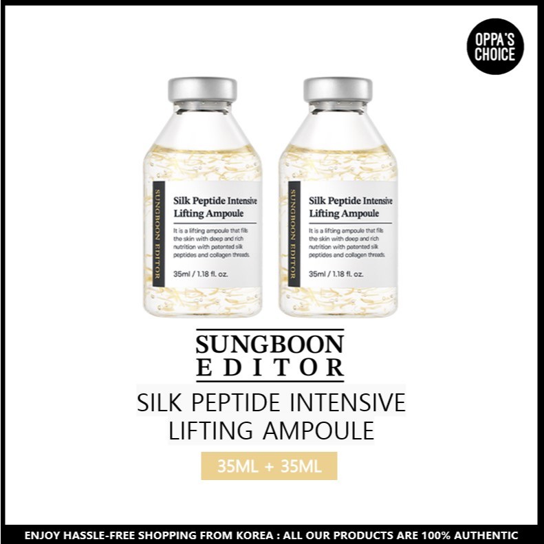 SUNGBOON EDITOR SILK PEPTIDE INTENSIVE LIFTING AMPOULE 35ml+35ml | Shopee Malaysia