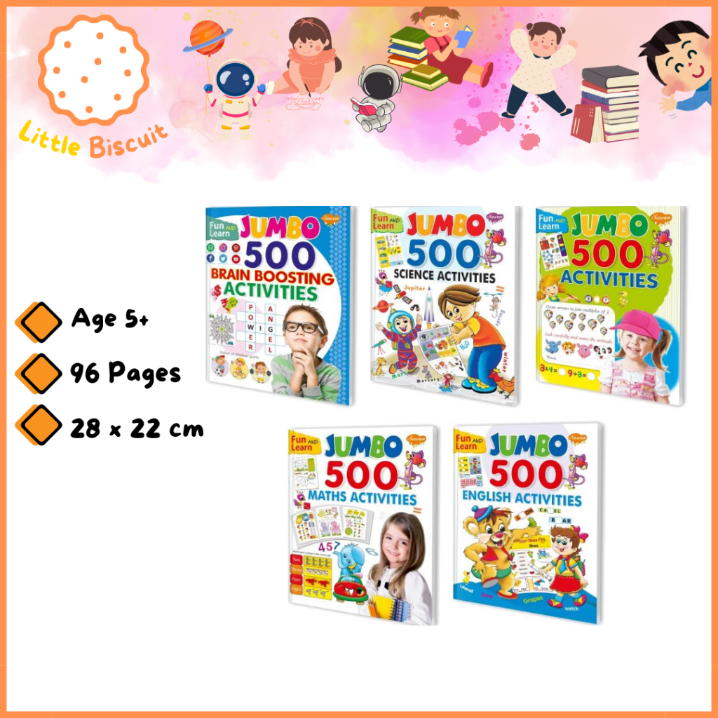 Learn and Fun Jumbo 500 Activities Books/Learn and Fun/Suitable for 5 ...