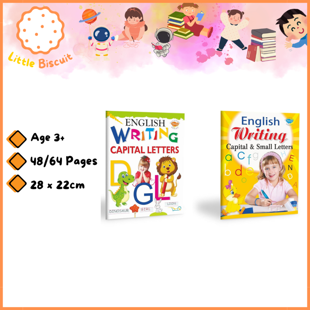 English Writing Exercise Book/Capital Letter and Small Letter/Tracing ...