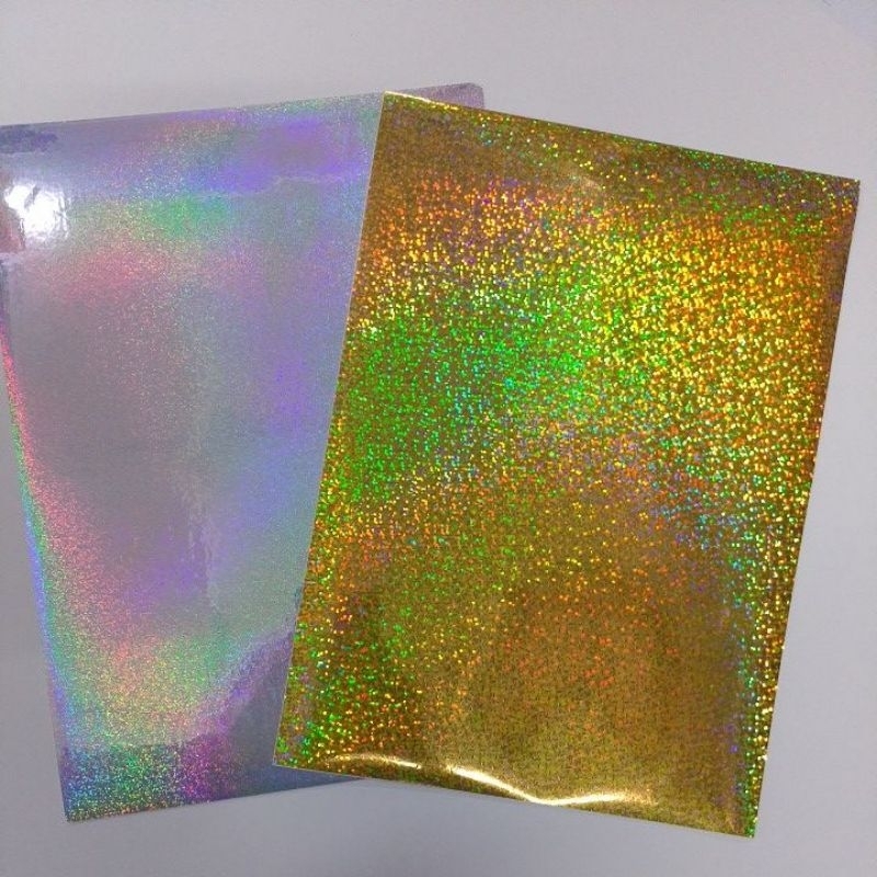 A4 size Gold / silver metallic sticker paper pearl sticker glitter ...