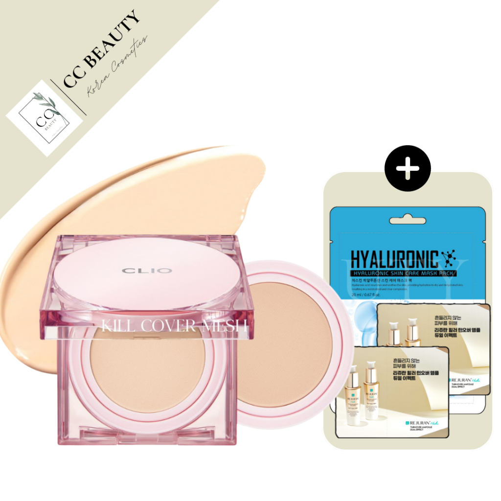 CLIO Kill Cover Mesh Glow Cushion Foundation ([Refill Included] 15g*2 ...